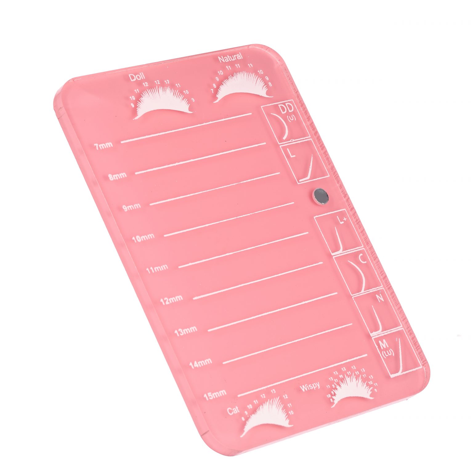 Pink Eyelash Extensions Pallet Acrylic Lash Palette GAlash.com