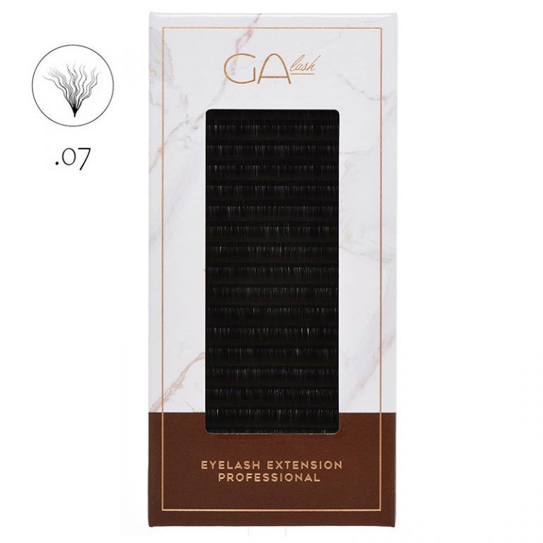 Wavy curved wool curled eyelash extensions